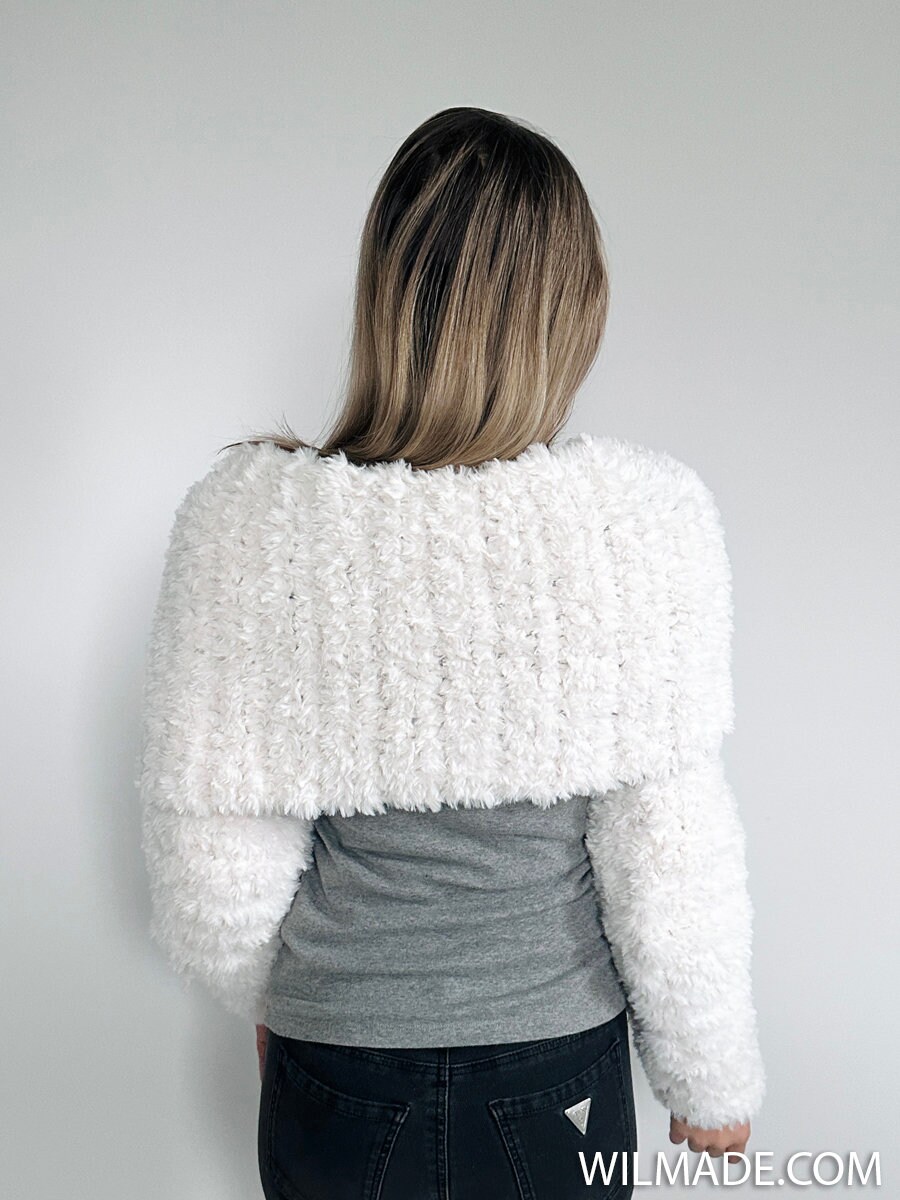 Faux Fur Sweater Scarf - Crochet Pattern Sizes XS-5XL - Instant PDF ...
