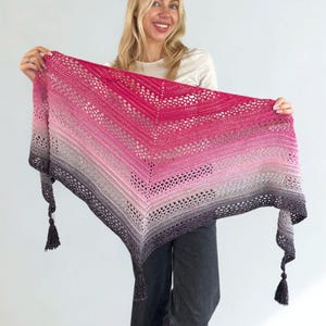 CROCHET PATTERN + VIDEO - This is Me Shawl - Top-down Triangle Shawl ...