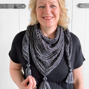 CROCHET PATTERN + VIDEO - This is Me Shawl - Top-down Triangle Shawl ...