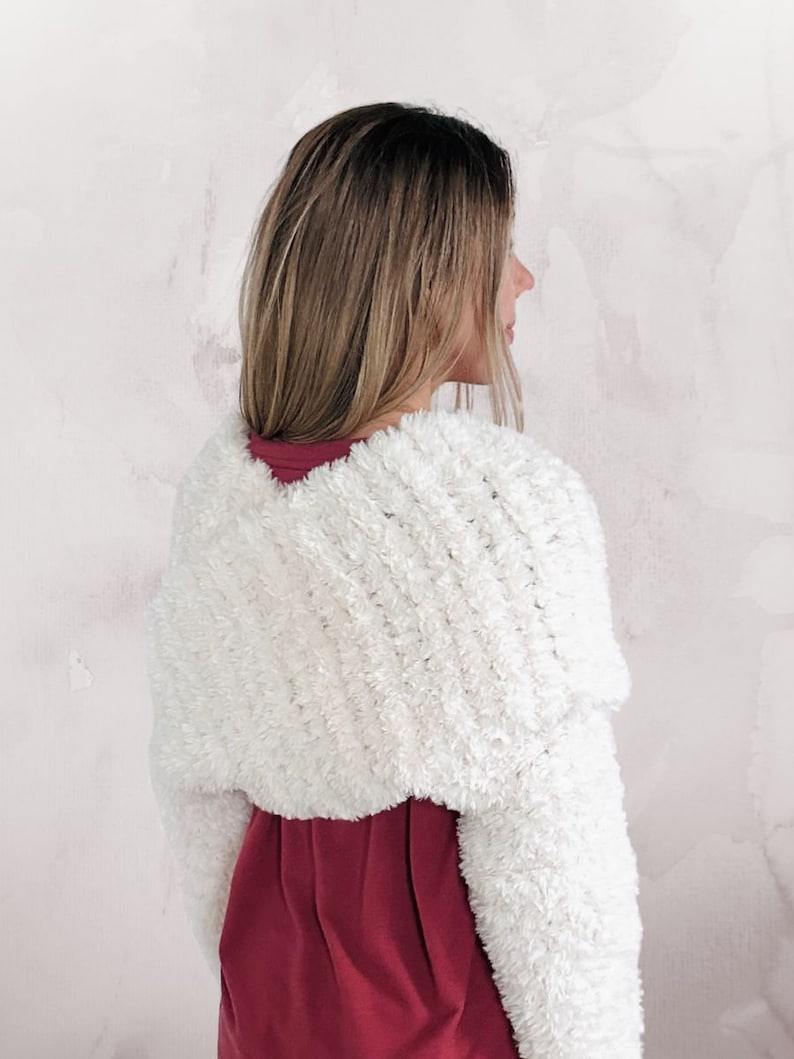 Faux Fur Sweater Scarf - Crochet Pattern Sizes XS-5XL - Instant PDF ...