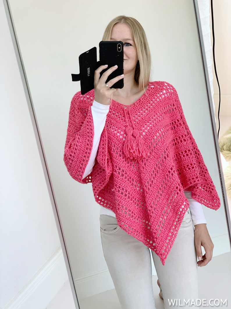 CROCHET PATTERN + VIDEO - Such Simple Poncho - Easy Crochet Poncho for ...