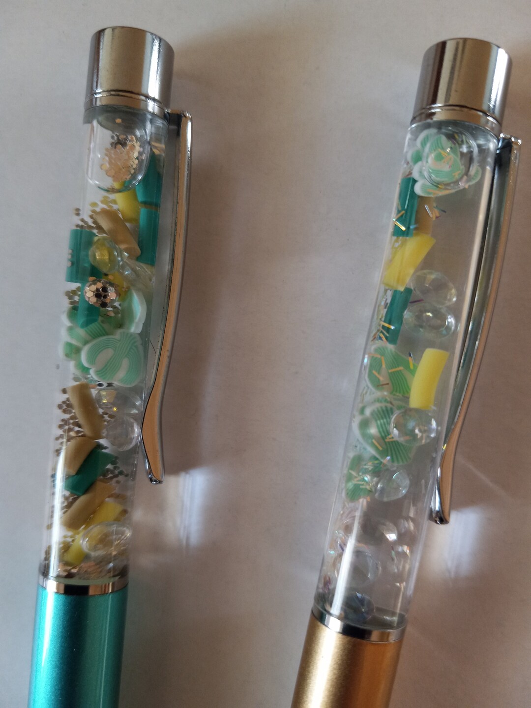 Choice of 1 Floating Cactus Theme Planner Pen Gift, Glitter and Cacti ...