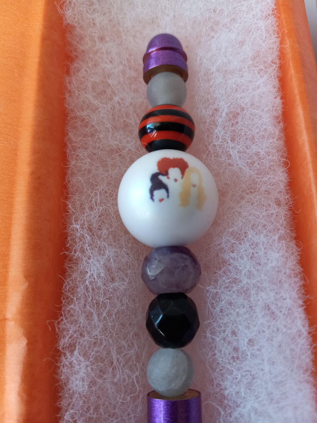 Cute Hocus Pocus Sanderson Sisters Beaded Purple Metal Pen Gift With ...