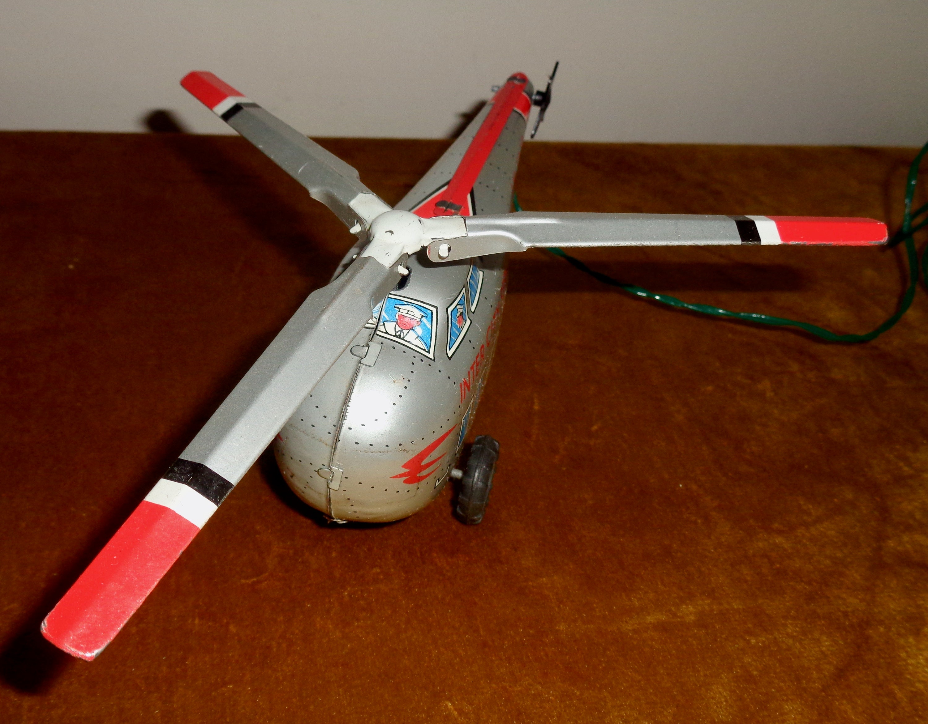 Vintage Tinplate Toy Battery Operated Helicopter by Louis Marx & Co in ...