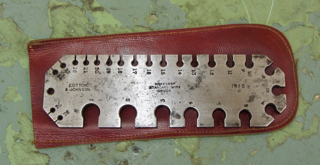 WW1 1915 Workshop Standard Wire Gauge SWG by Cotton and Johnson. WW1 ...
