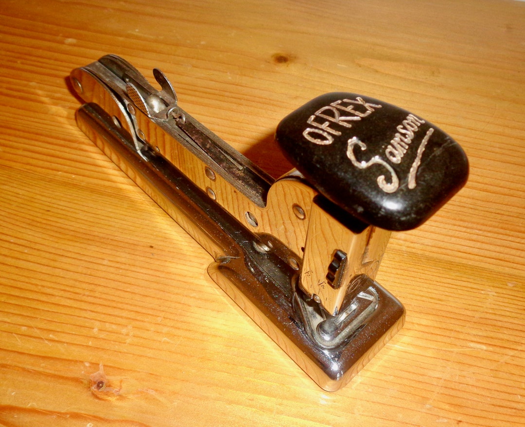 Vintage Small Metal Ofrex Sansom 60 Desk Stapler in Working Condition ...