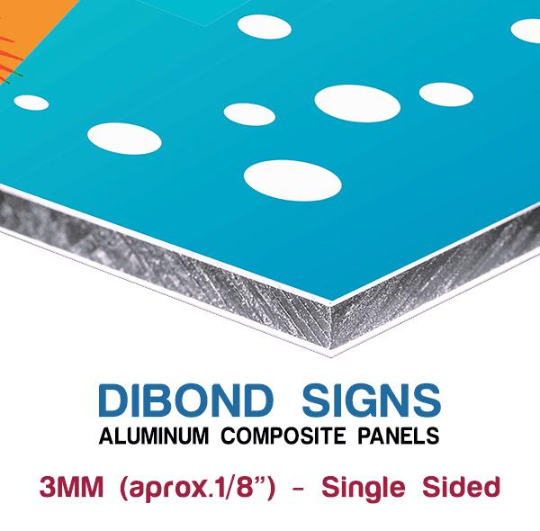 Custom 3mm Single Sided Aluminum Composite Signs Also Called Dibond ...