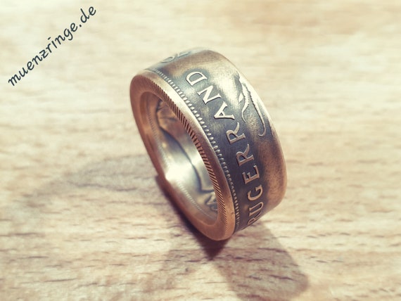 Coin Ring 1 Ounce Gold Krugerrand / Krugerrand | Etsy