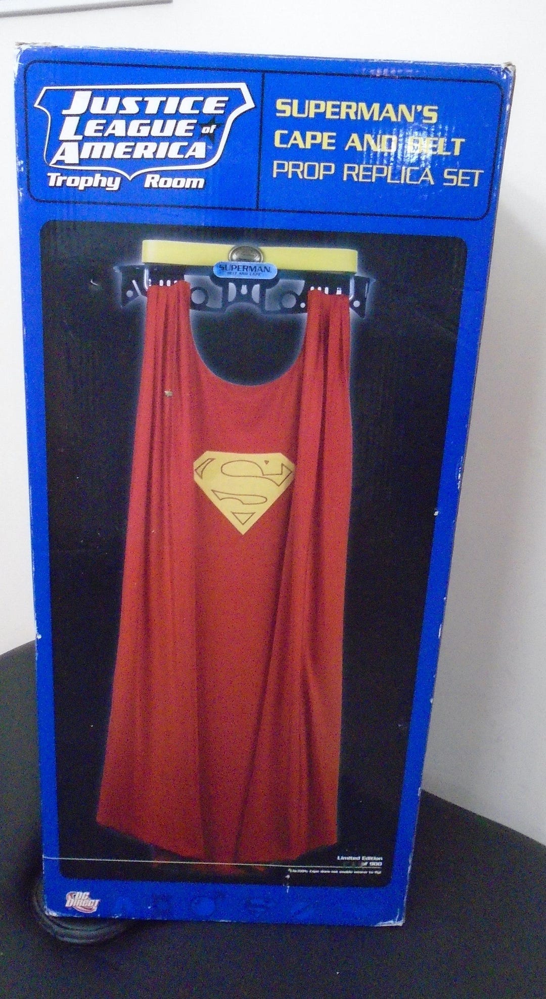 Justice League of America Trophy Room - Superman's Cape & Belt DC ...