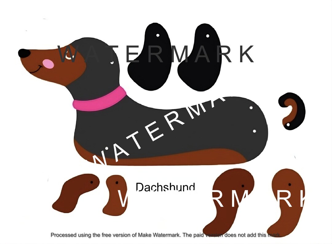 5 Dog Paper Doll Fur Baby Articulated Paper Dolls 5 Pgs1 PDF Print EZ ...