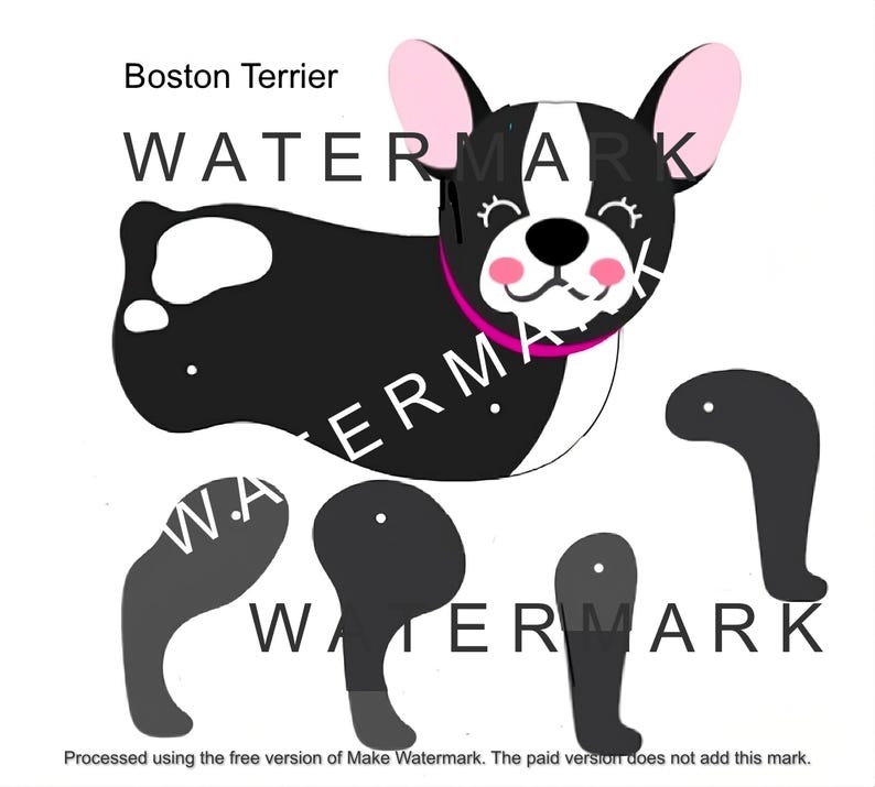 5 Dog Paper Doll Fur Baby Articulated Paper Dolls 5 Pgs=1 PDF Print EZ ...