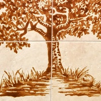 Ceramic Tile Address Numbers / Scroll Pattern - Etsy