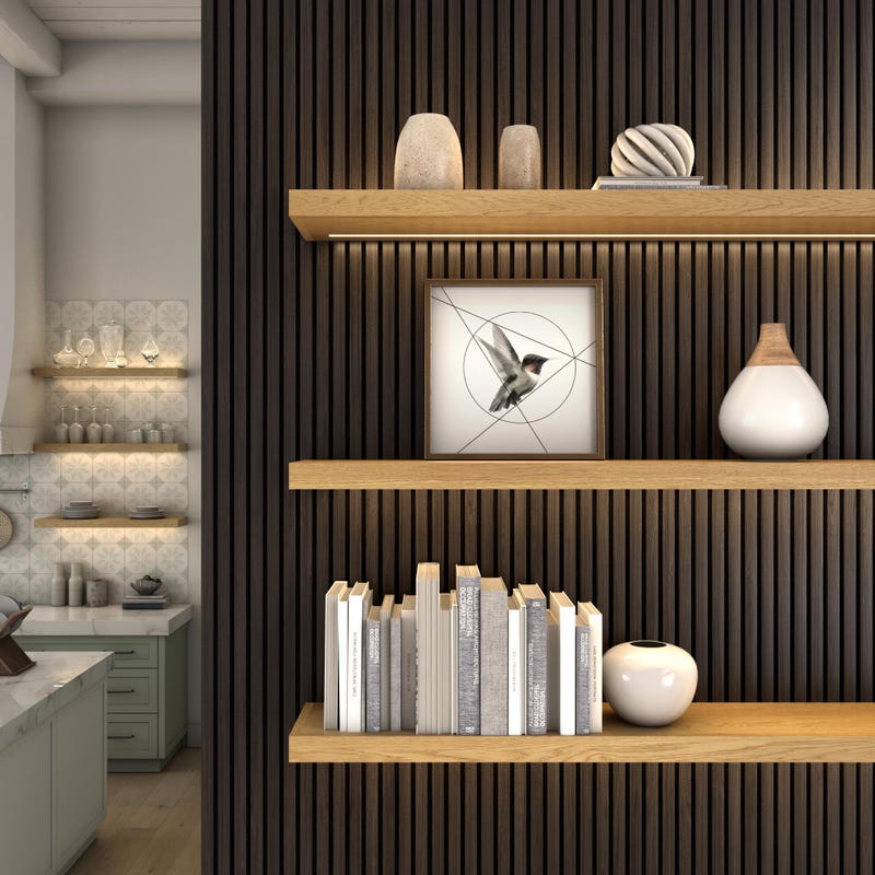Wall Shelves With Slats - Etsy
