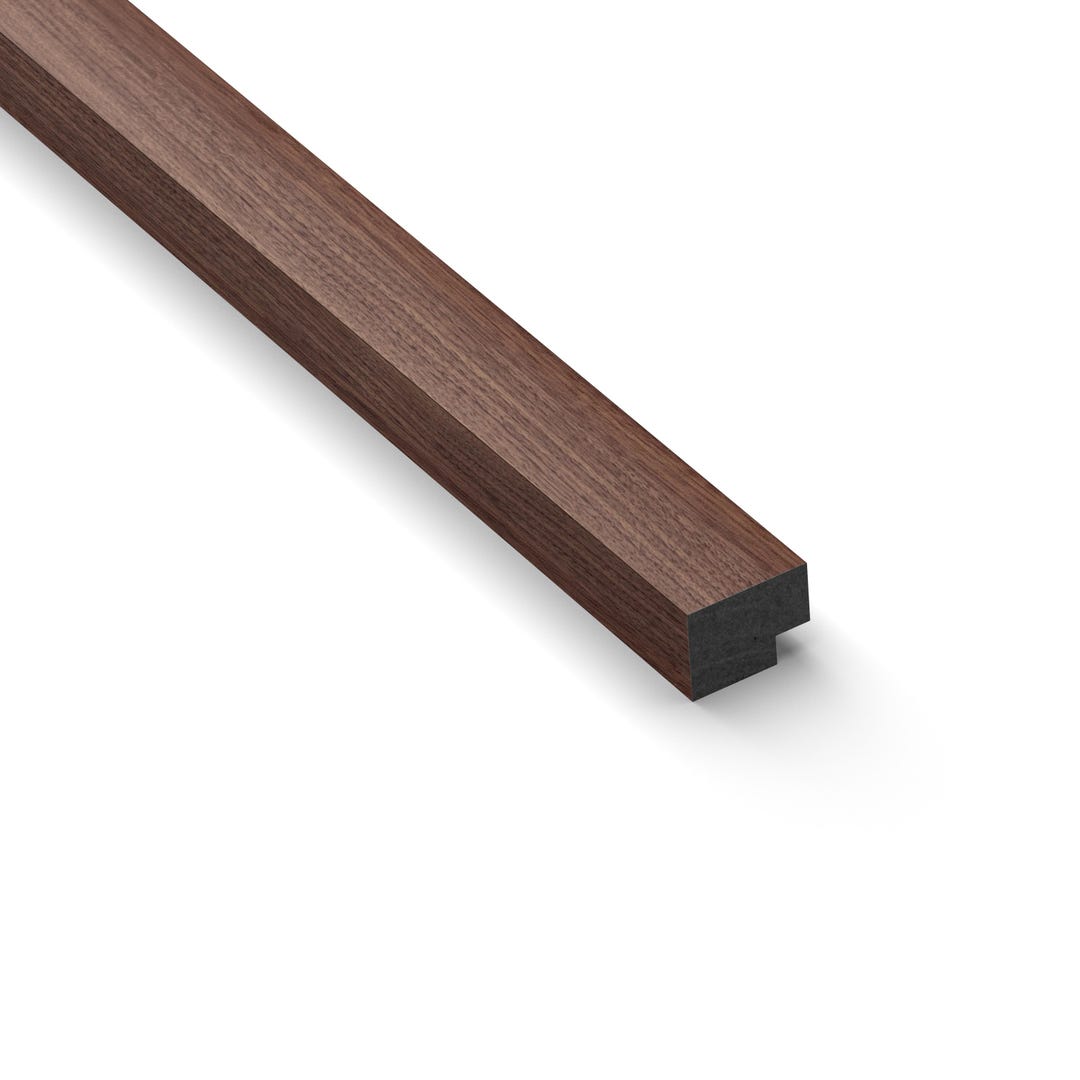 Walnut Slat Wall Panel End Piece- Modern Home Decor - Etsy