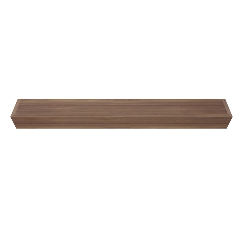 Walnut Wood Mantel, Fireplace Mantel, Modern, Floating Mantel - Etsy