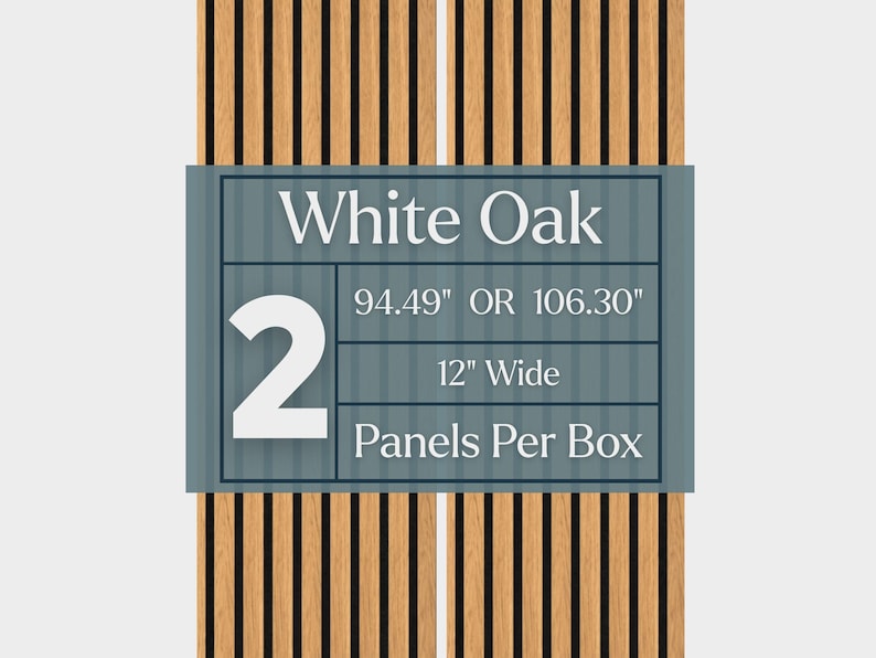 Natural White Oak Acoustic Slat Wood Wall Panels - Etsy