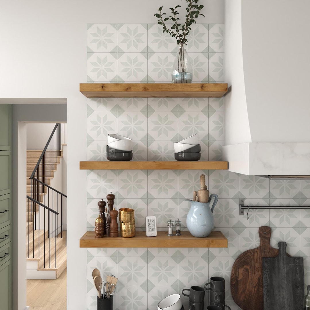 2 INCH THICK Floating Shelves, Heavy-duty Kitchen Floating Shelf ...