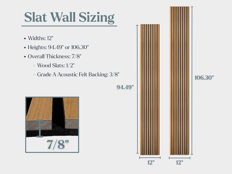 Natural White Oak Acoustic Slat Wood Wall Panels - Etsy