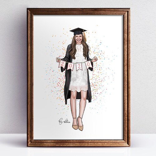 Graduation Illustration/ Graduate Gift/ Custom Graduation - Etsy