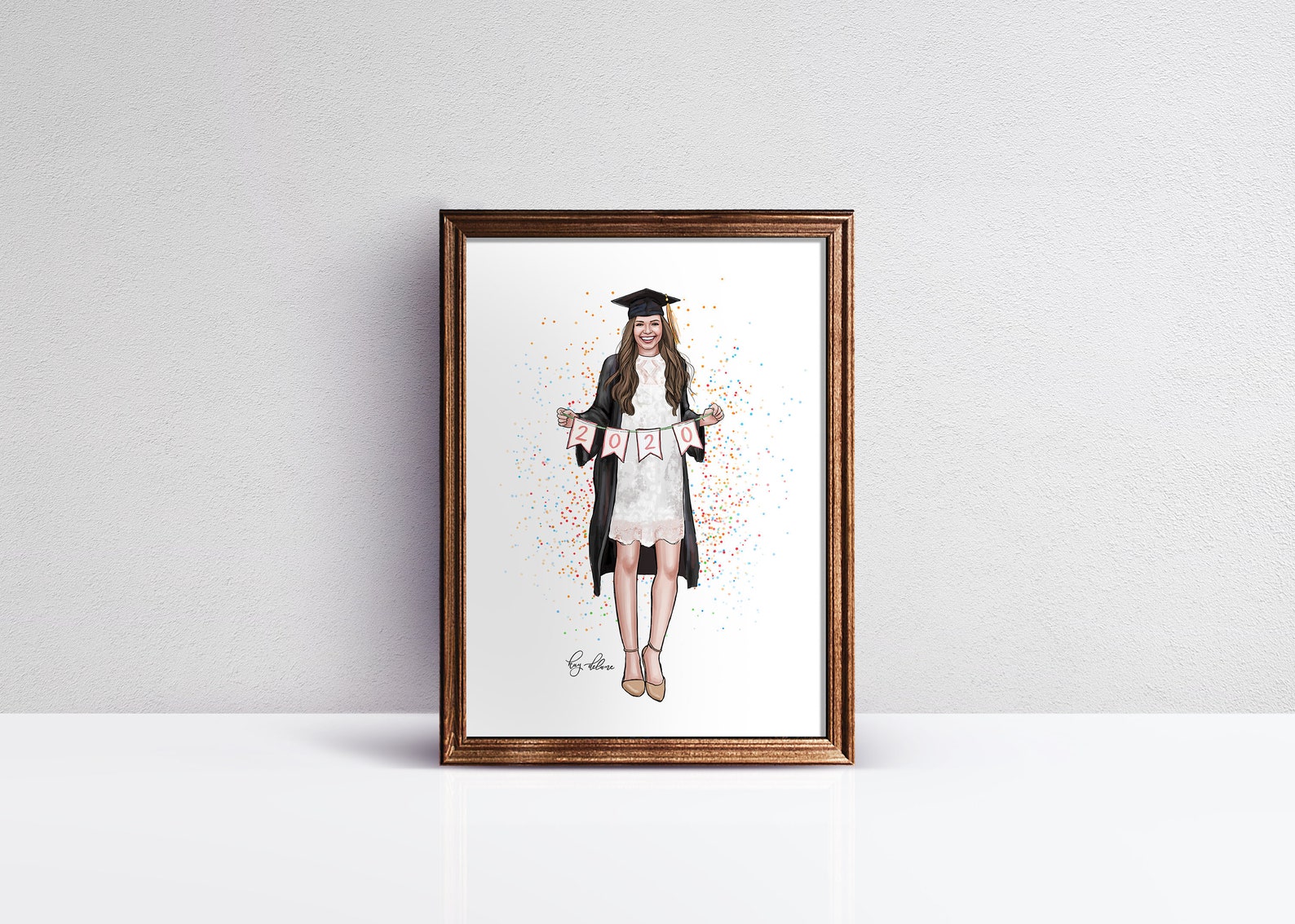 Graduation Illustration/ Graduate Gift/ Custom Graduation Gift/ Grad ...