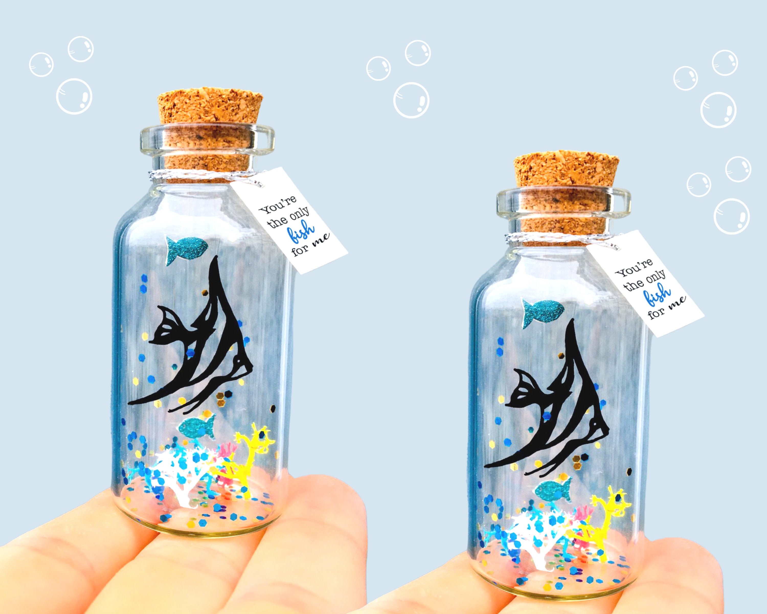 Birthday Fishes Message in a Bottle Personalized Fish Themed - Etsy