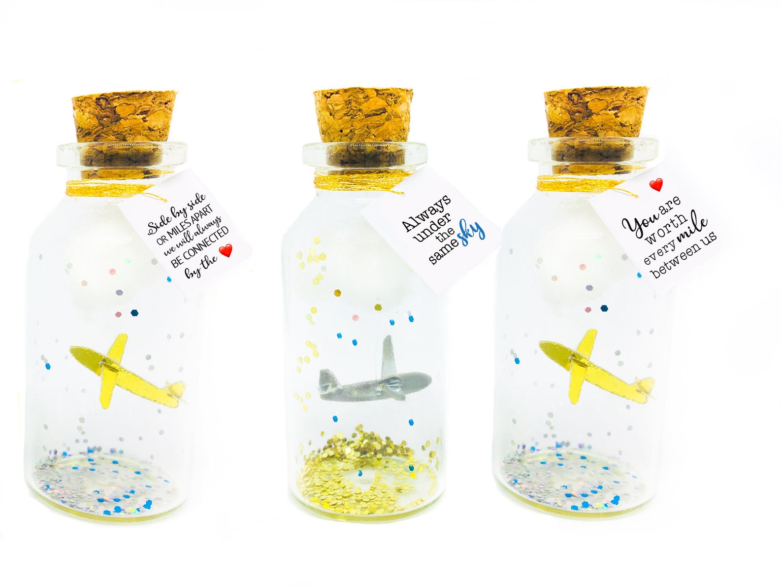 Miles Apart Message in a Bottle Long Distance Gift Missing - Etsy