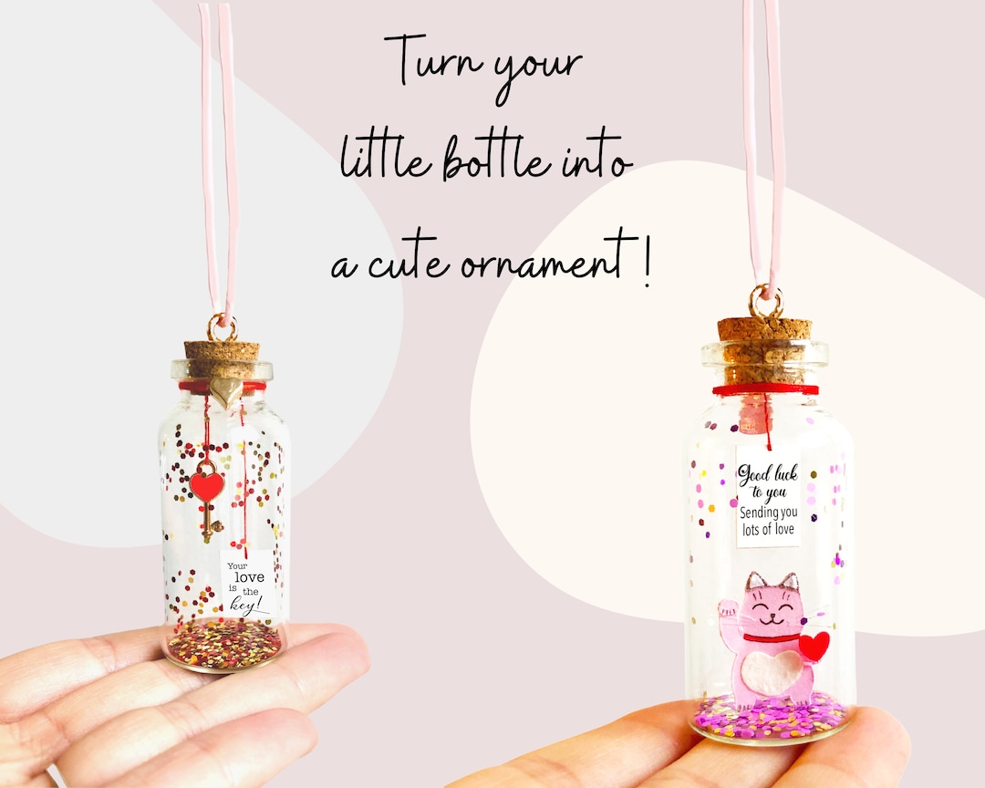 Turn Your Little Message in a Bottle Into A Cute Ornament, Tiny Hook ...