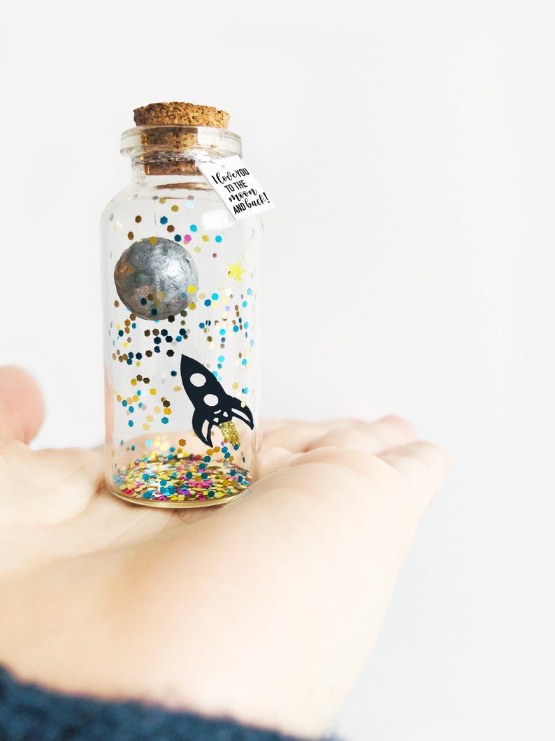 Outer Space Gift Message in a Bottle Personalized Gifts for | Etsy