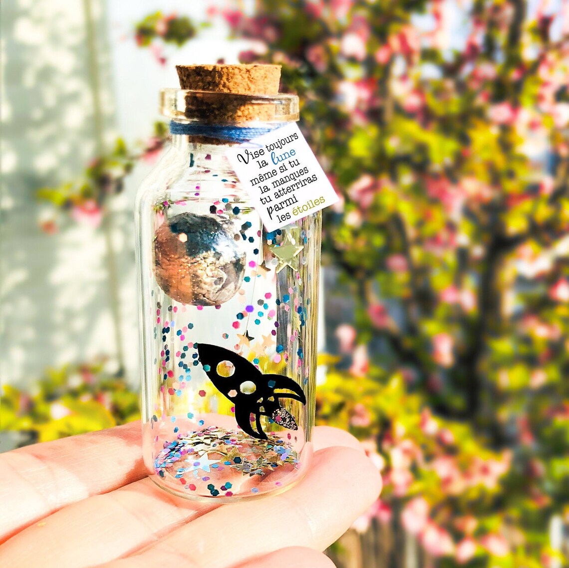 Outer Space Gift Message in a Bottle Personalized Gifts for | Etsy