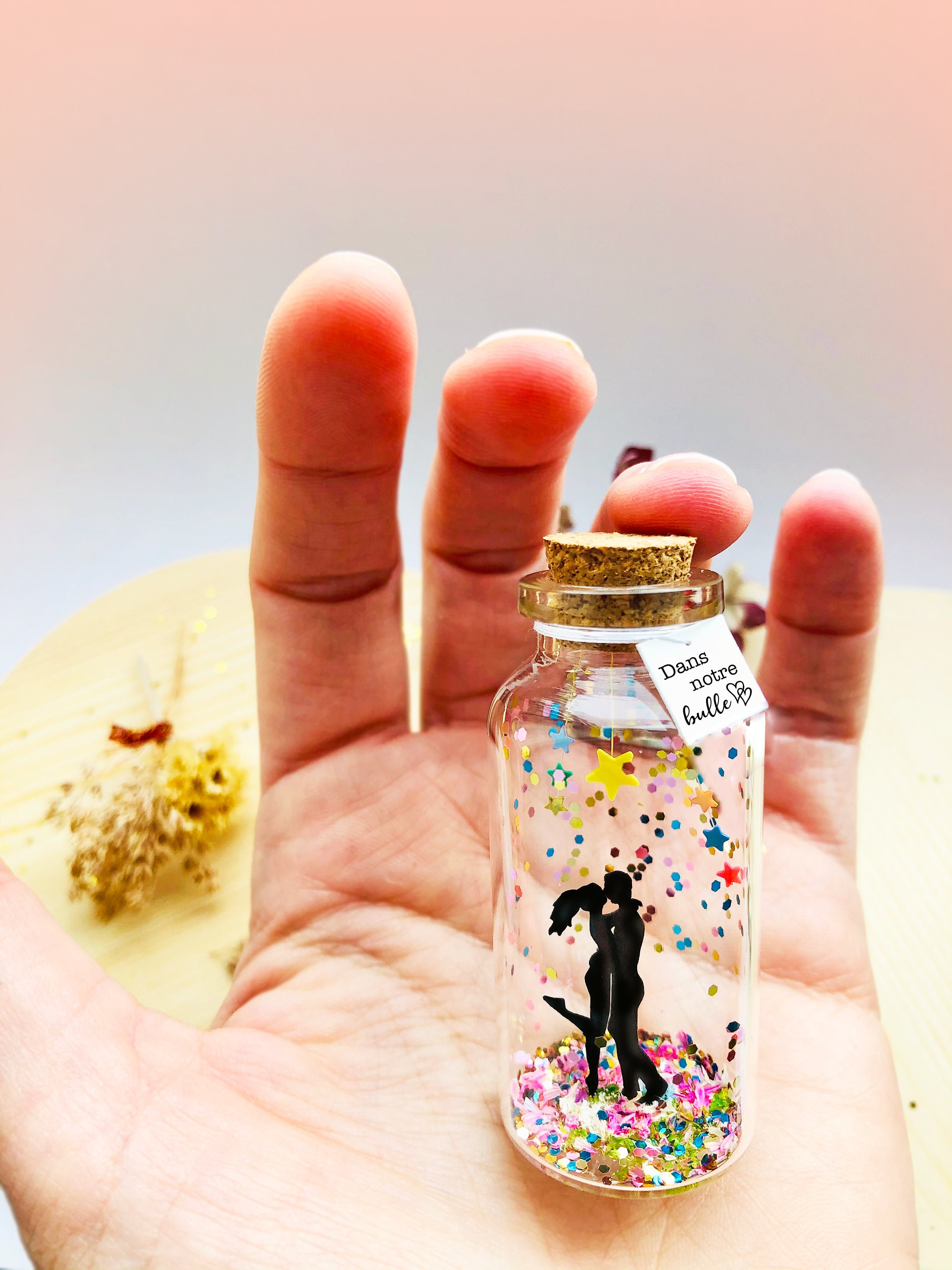 I Love You Gift Message in a Bottle Valentines Personalized - Etsy