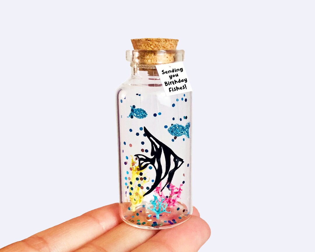 Birthday Fishes, Message in a Bottle, Personalized Fish Themed Gifts ...