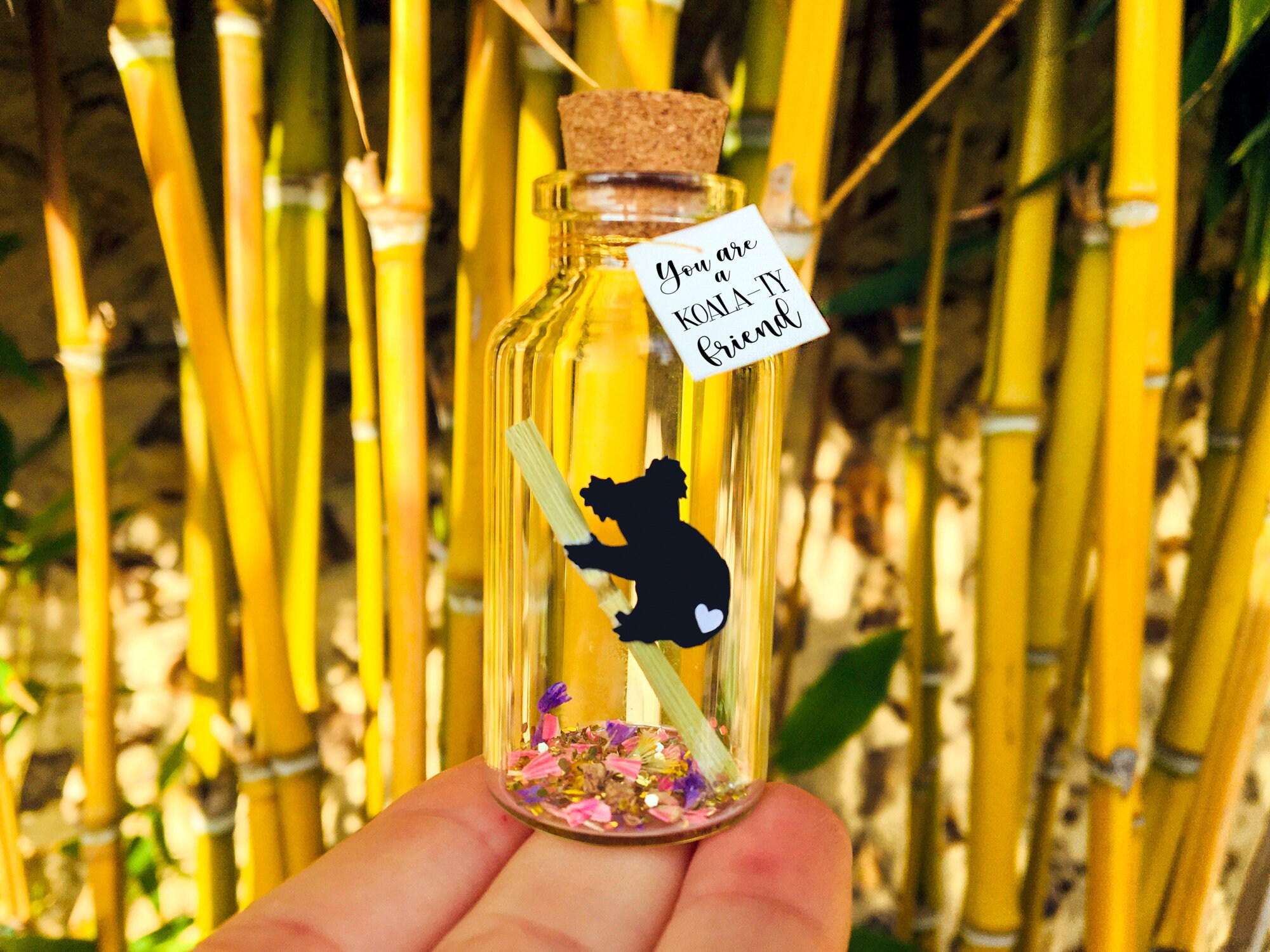 Koala Gift Message in a Bottle Best friend Gift Valentines | Etsy