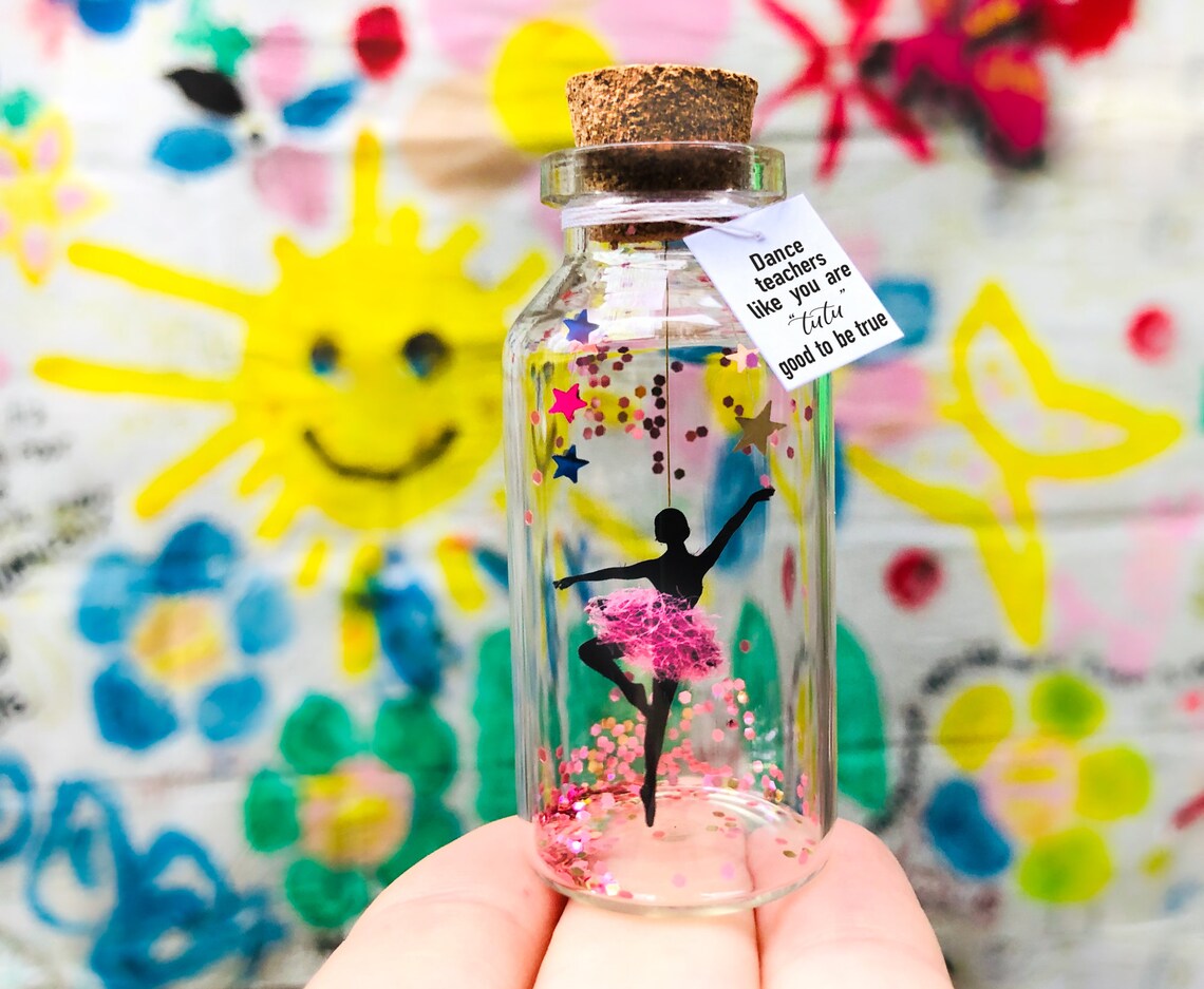 Ballerina Gift Message in a Bottle Ballet Themed Birthday - Etsy