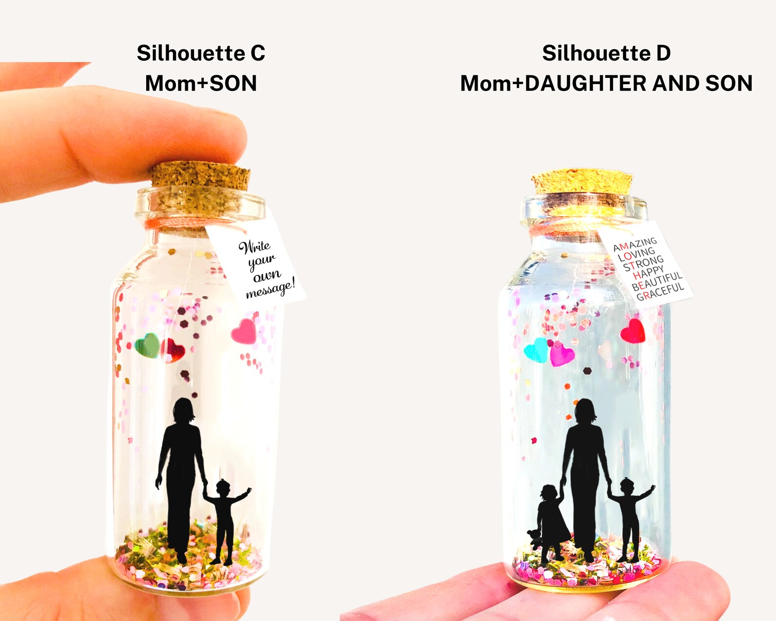 Personalized Mother's Day Message in a Bottle to Surprise | Etsy