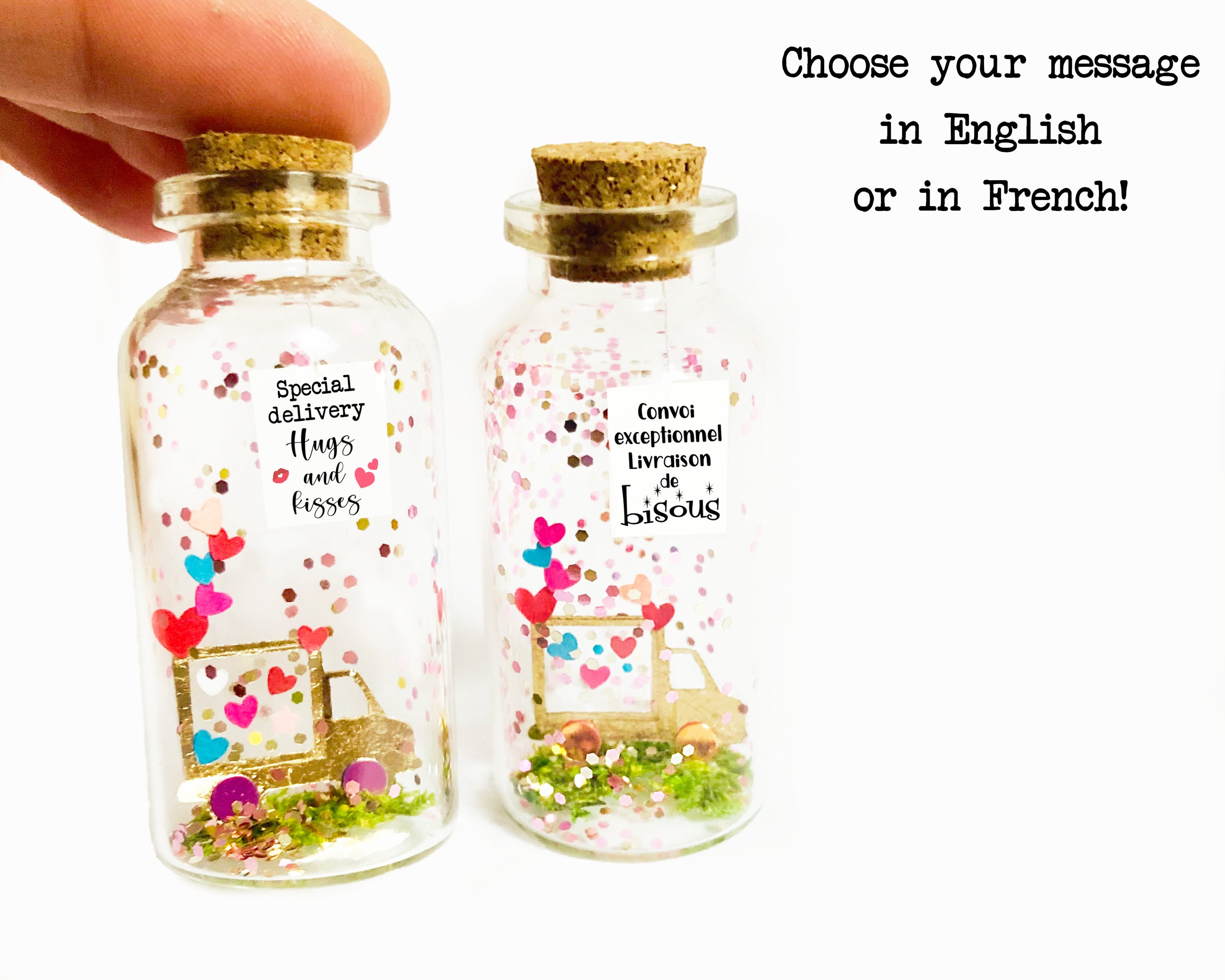 Loads of Love Message in a Bottle Personalized Long Distance - Etsy
