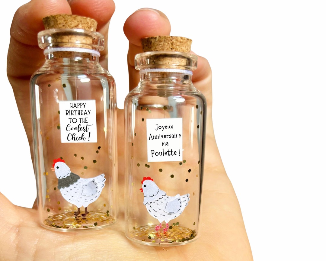 Funny Chicken Message in a Bottle: Personalized Pun Gift - Etsy