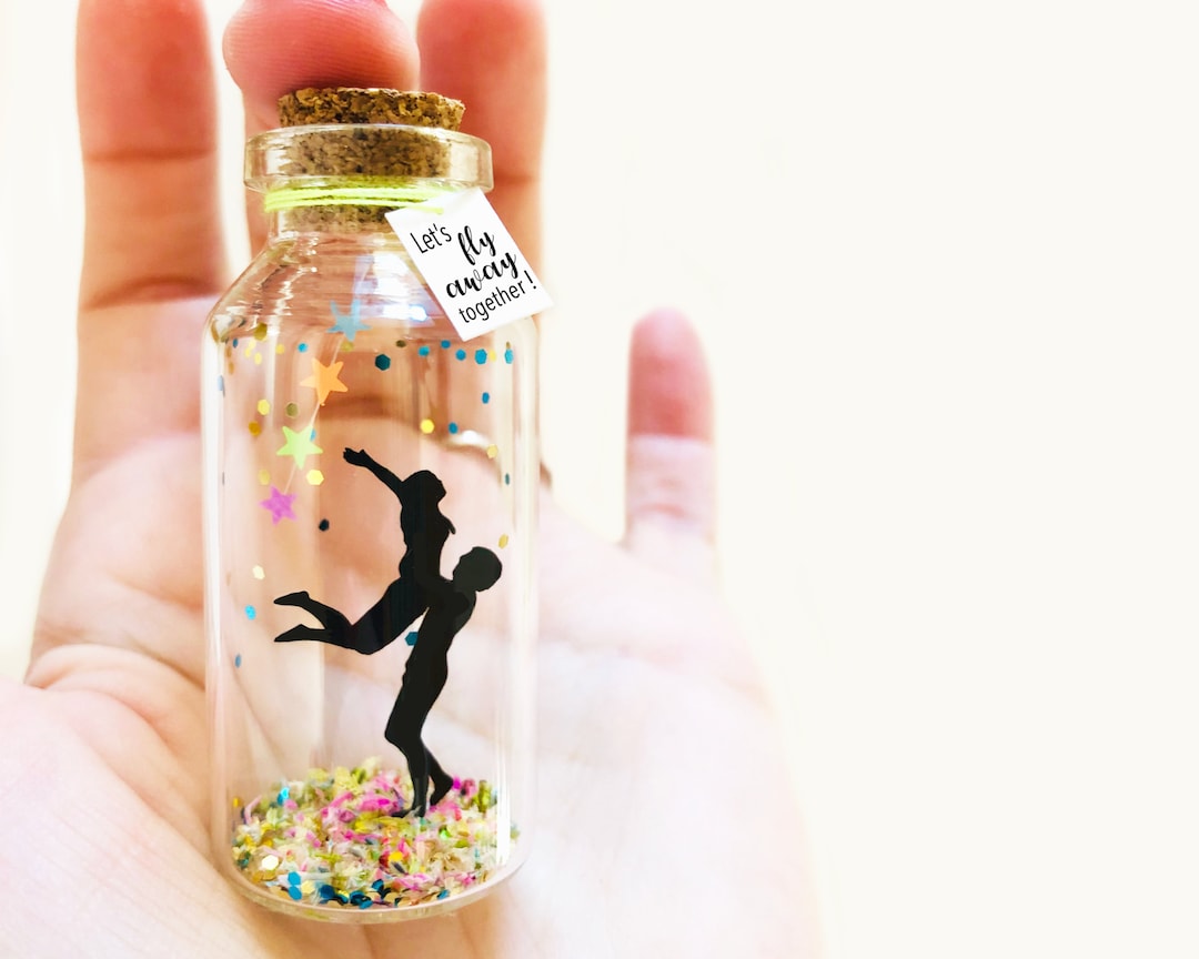 Personalized Gift, Message in a Bottle, Your Love Gives Me Wings ...