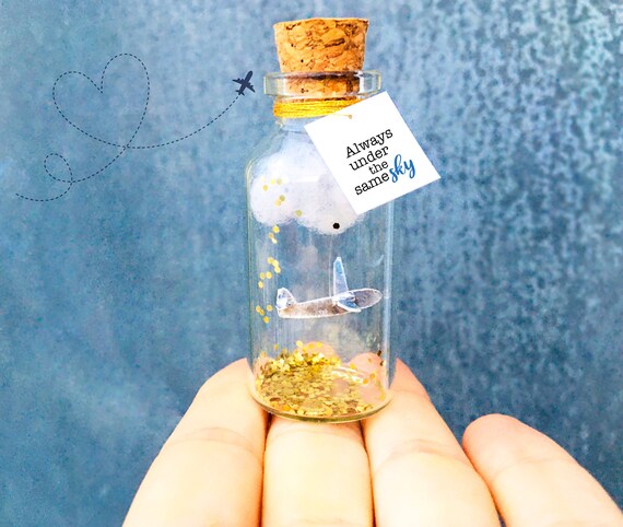 Miles Apart Message in a bottle Long Distance Gift Missing | Etsy