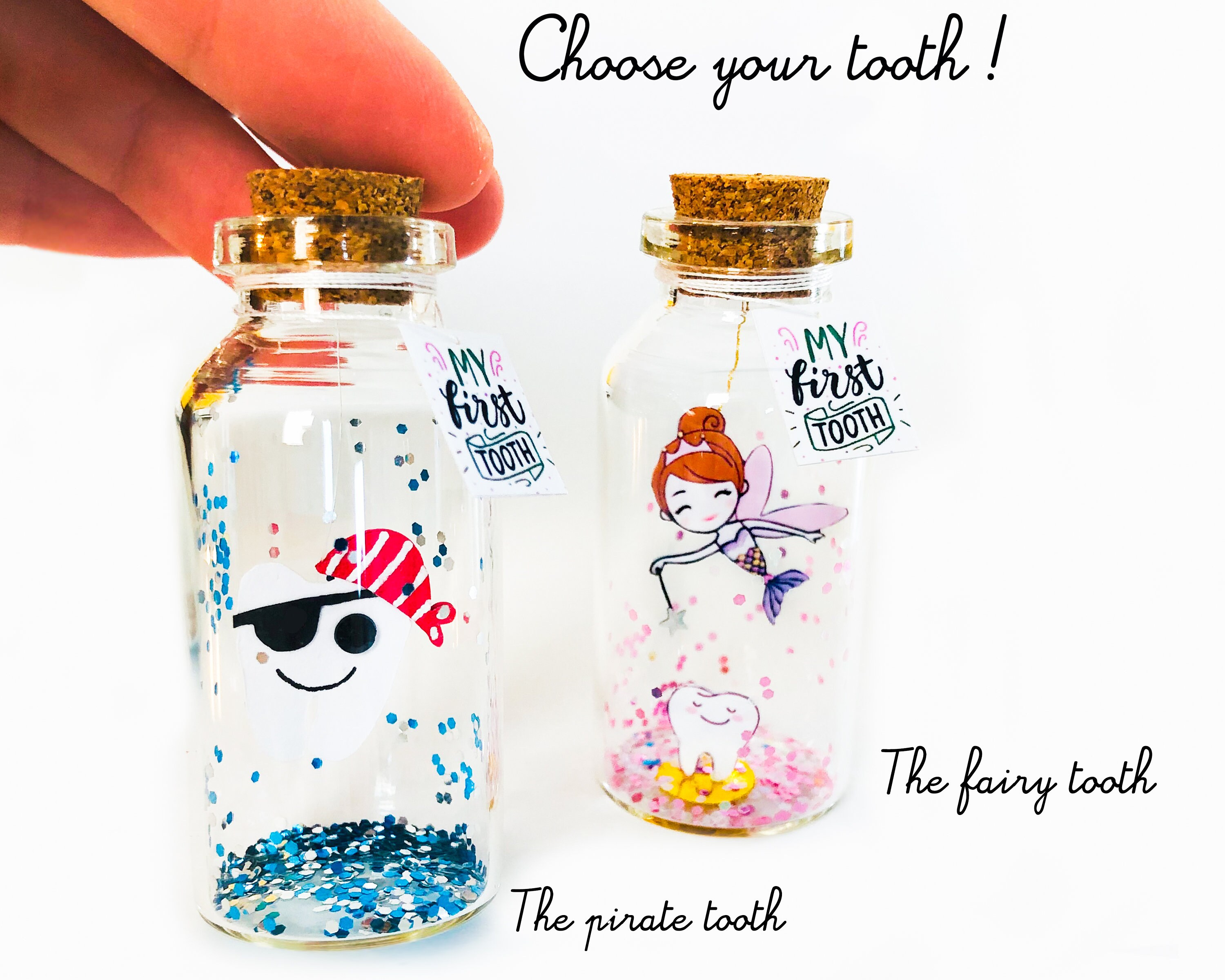Cute Personalised Tooth Fairy Gift Message in a Bottle | Etsy
