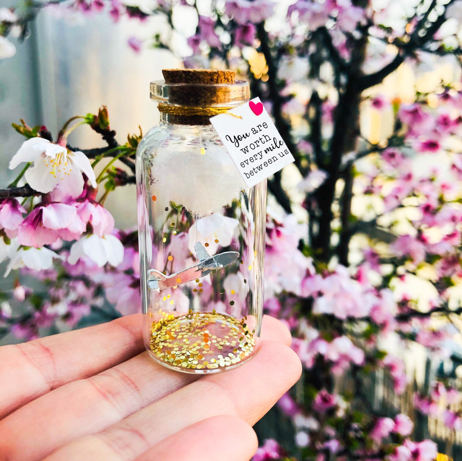 Miles Apart Message in a Bottle Long Distance Gift Missing - Etsy