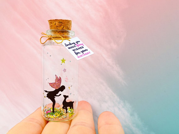 Fairy Message Bottle Personalized Gifts for Sister Little Girl Fairy Garden Miniatures Fae Make A Wish Birthday Cards Cute Keepsake Etsy UK