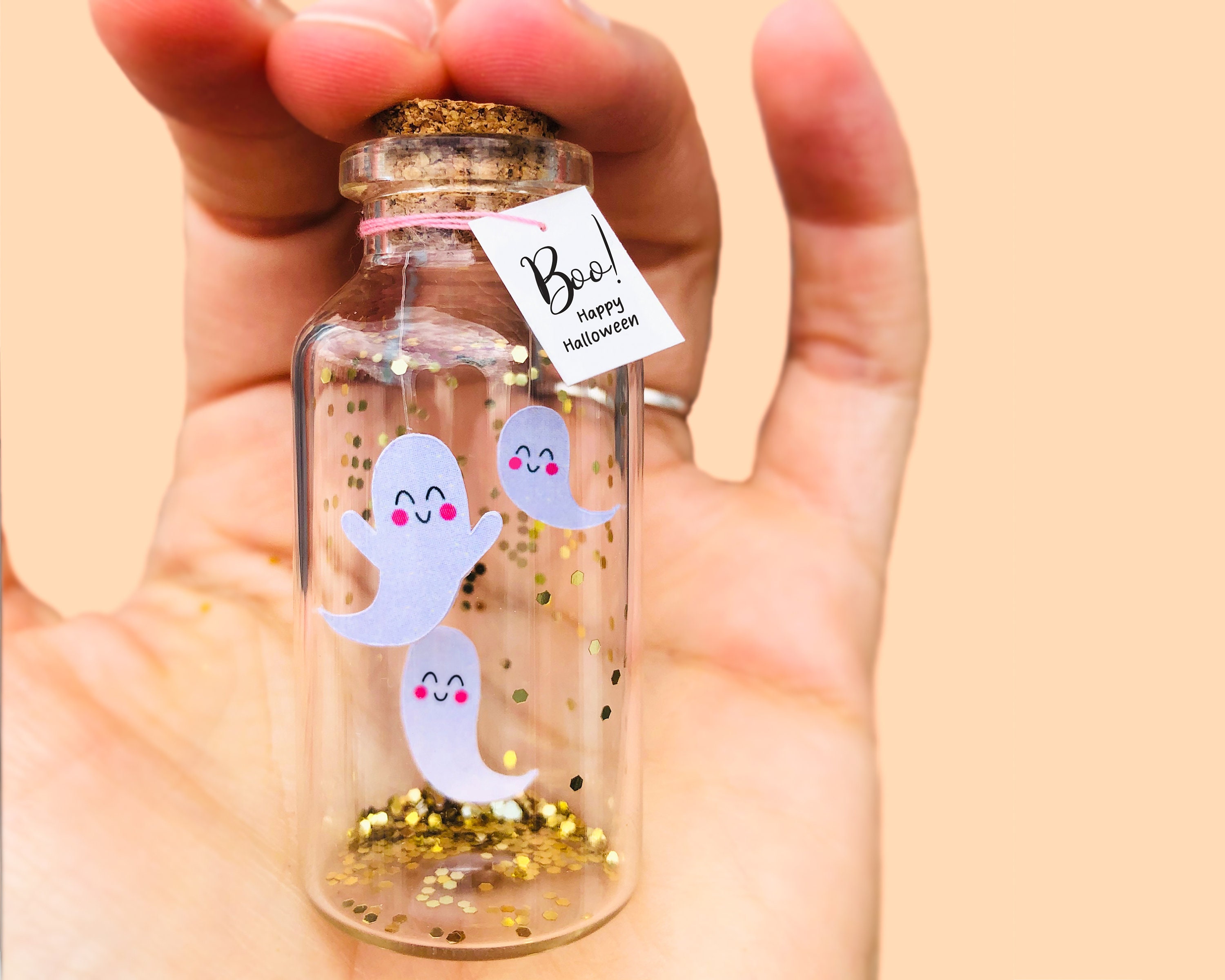 Ghost Card Message in a Bottle Personalized Halloween Gift - Etsy