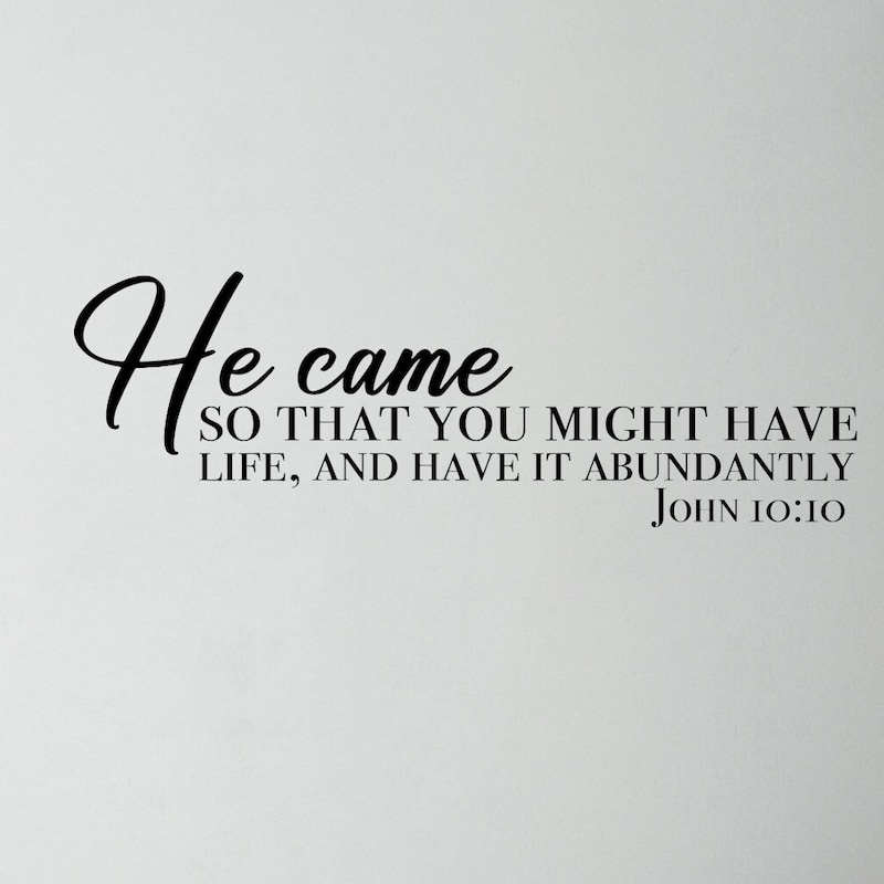 John 10 10 - Etsy