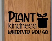 Plant Kindness Wherever You Go Classroom Door Vinyl Wall Decal - Etsy