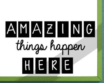 Awesome Things Happen Here Classroom Door Vinyl Wall Decal | Etsy