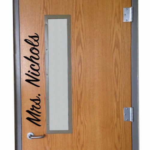 Personalized Name Classroom Door Vinyl Wall Decal School - Etsy