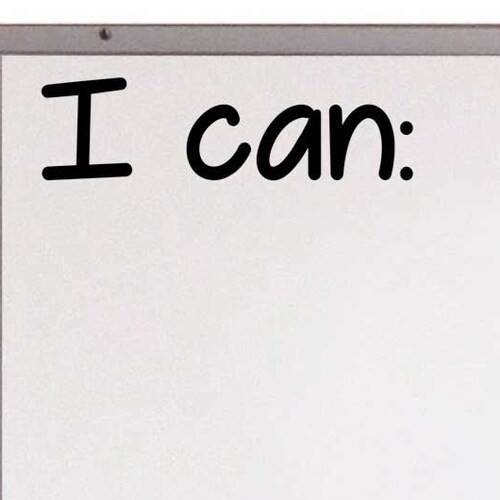 I Can Vinyl Decal Classroom Decal Teacher Decal Elementary | Etsy