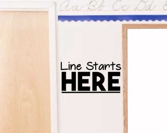 Line up Floor Decal - Etsy