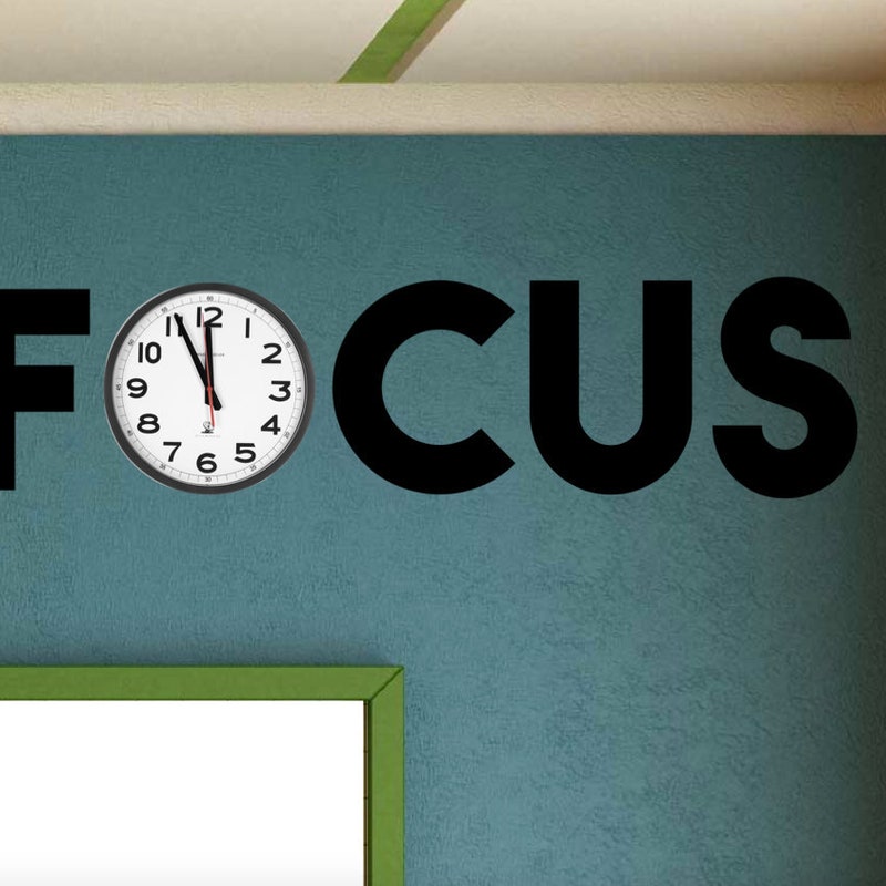 Clock Wall Decal - Etsy