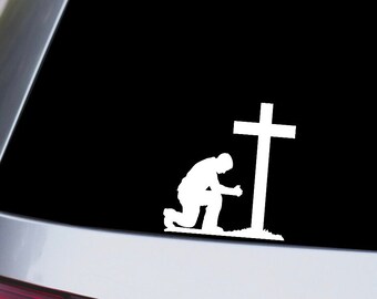 Cross Decal Car Decal Laptop Decal Yeti iPad Bumper Window Wall Sticker ...